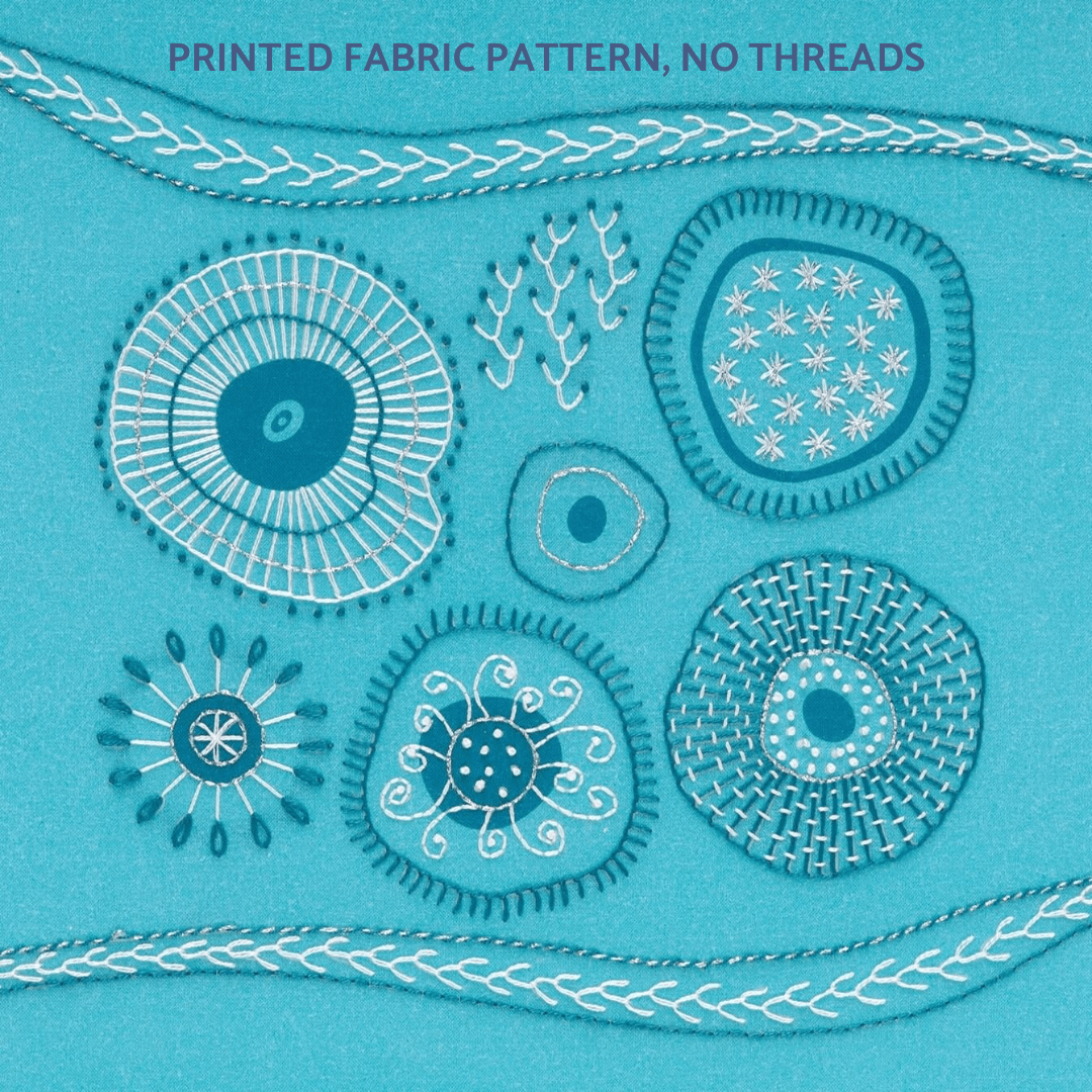 Abstract embroidery pattern - Jiggery Pokery Embroidery Kits