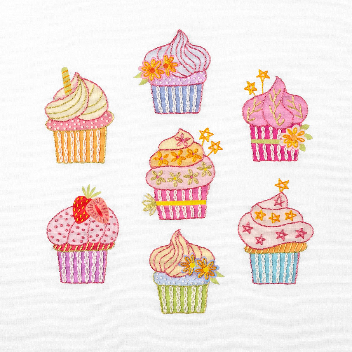 Cakes embroidery kit - Jiggery Pokery Embroidery Kits